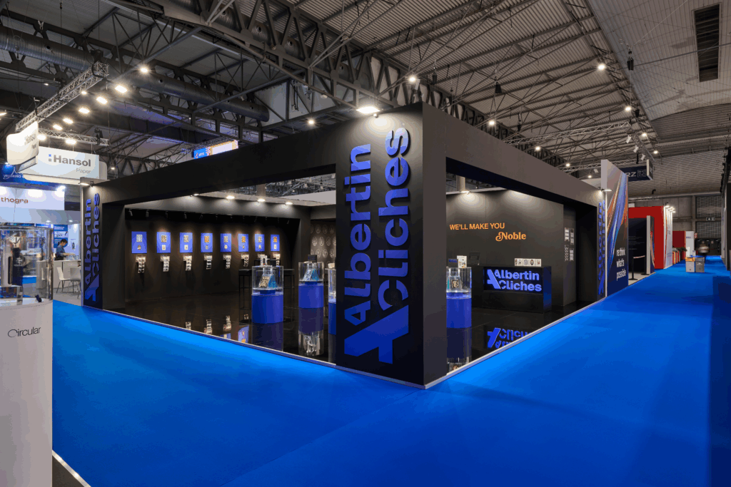 L’eleganza dello stand di Albertin a Labelexpo 2025 - Manaly